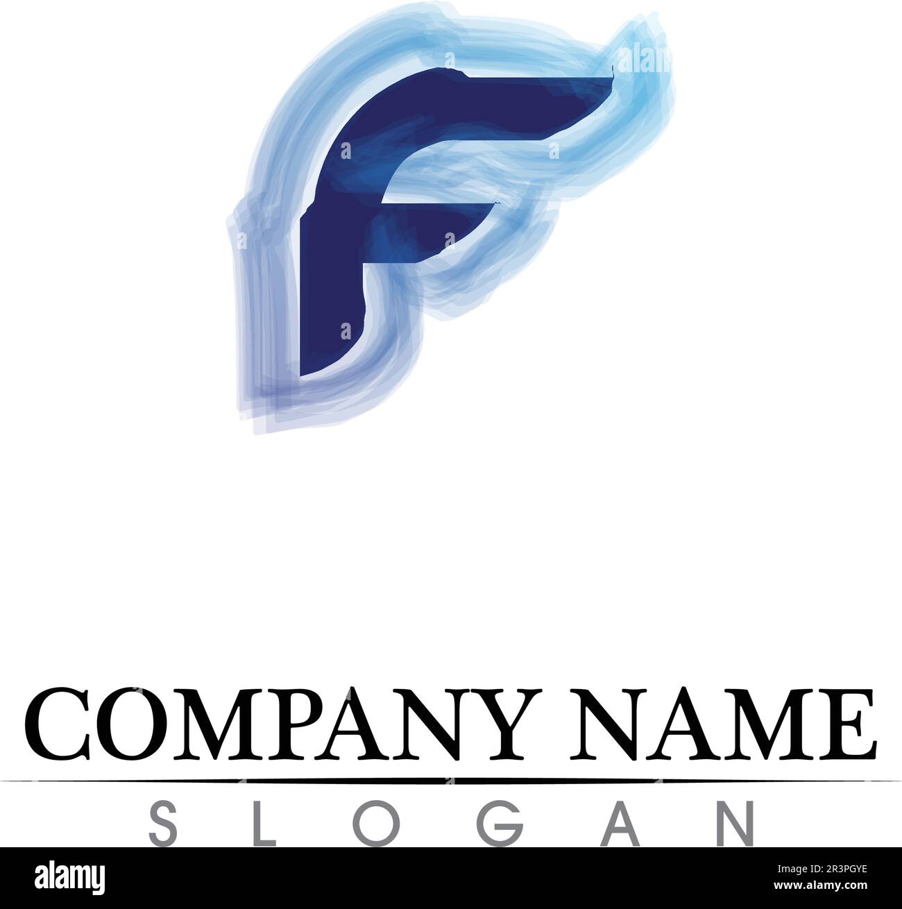 F letter logo and symbols template vector icons Stock Vector Image ...