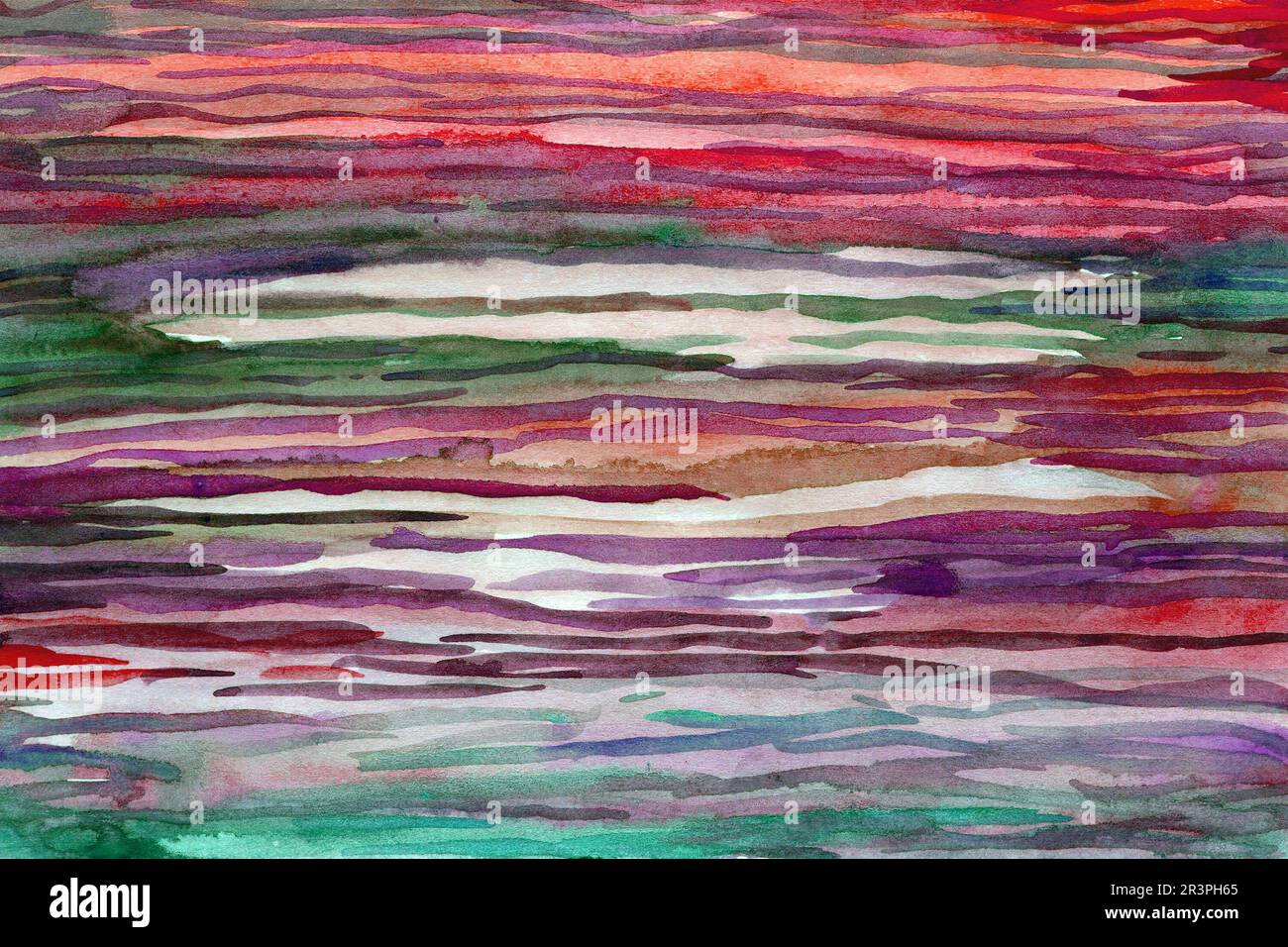 Pink green -red watercolor paper background texture Stock Photo - Alamy