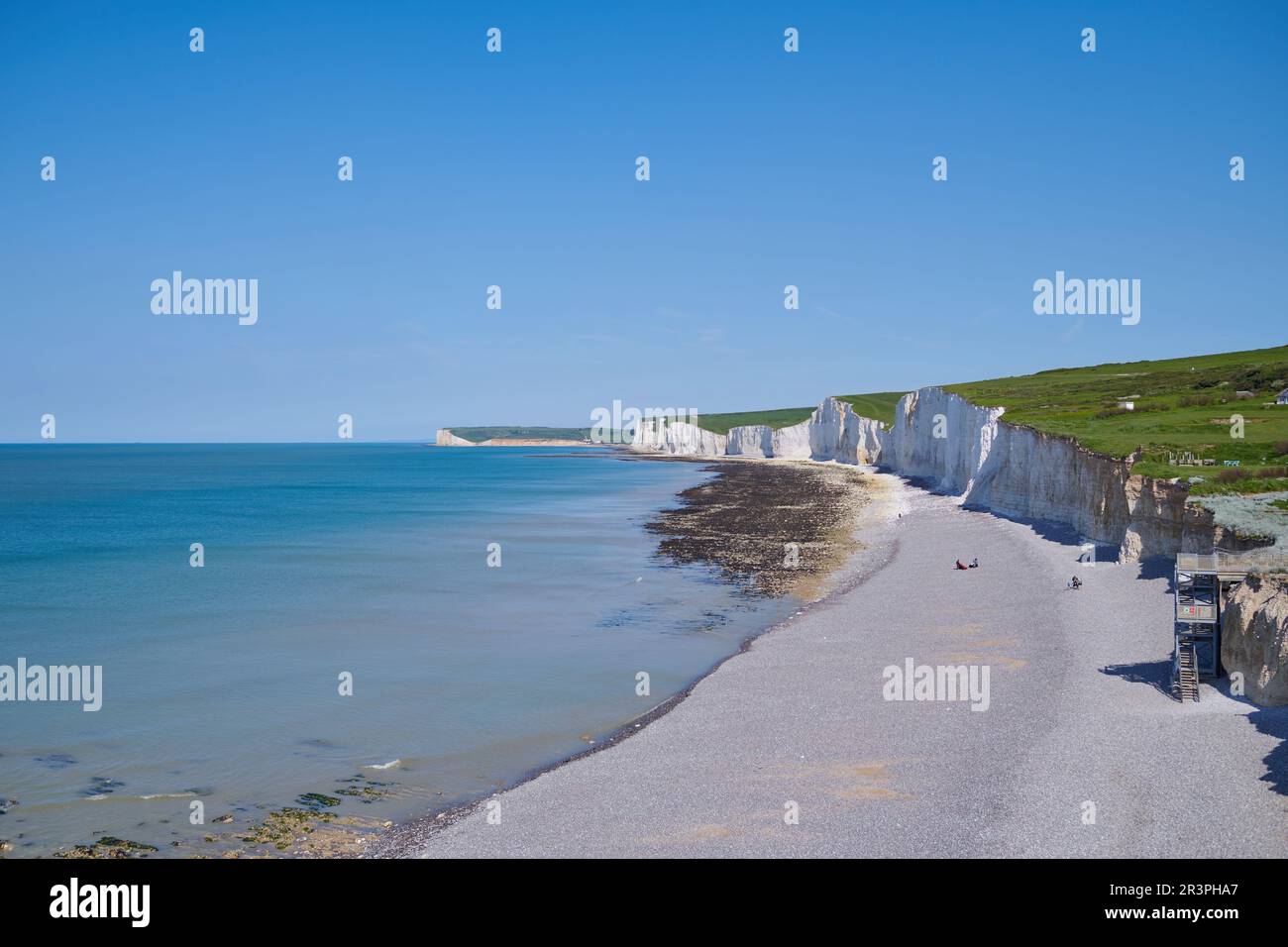 a View of the Seven Sisters Cliffs from Birling Gap Stock Photo - Alamy