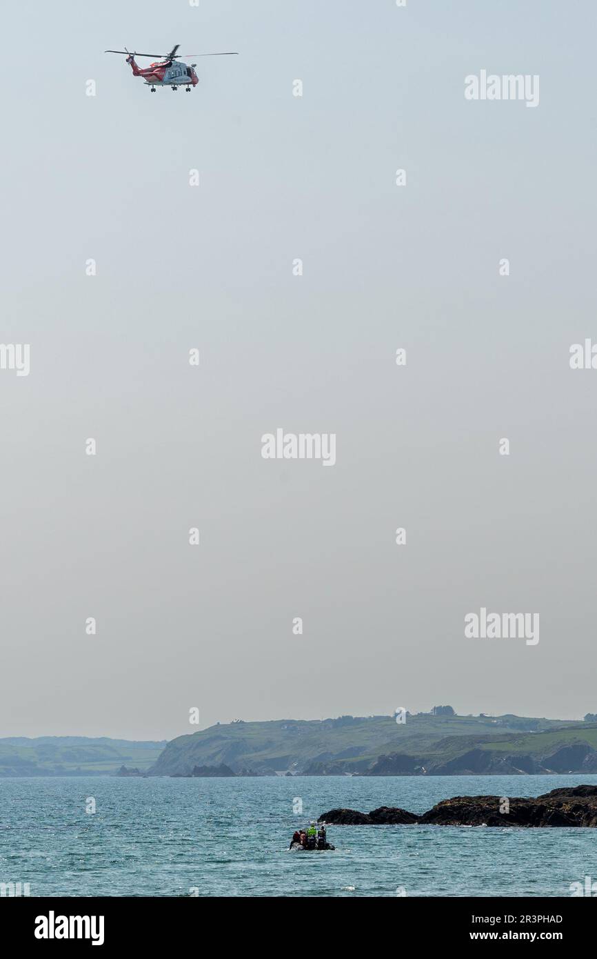 Long Strand, West Cork, Ireland. 24th May, 2023. Gardai and Coast Guard ...