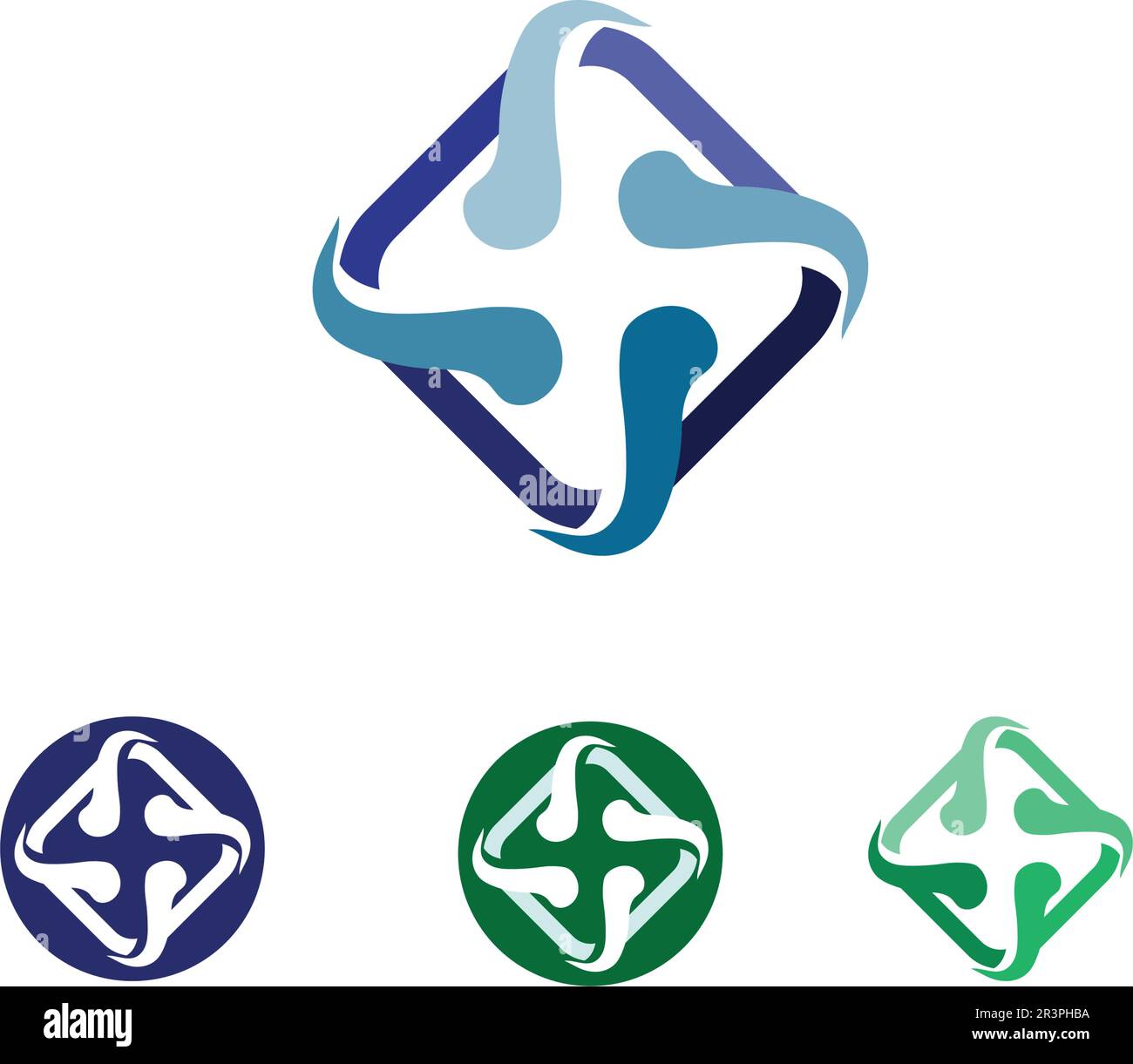 Hospital logo and symbols template icons app Stock Vector Image & Art ...