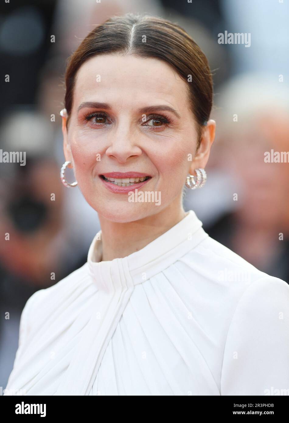 Cannes, France. 24th May, 2023. French actress Juliette Binoche attends ...
