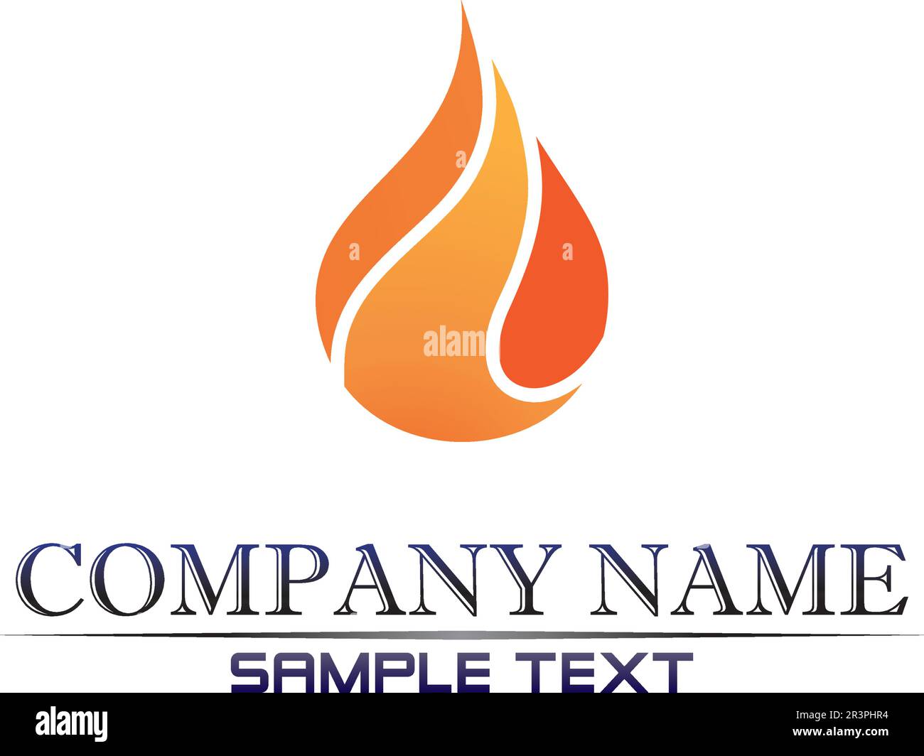 fire flames and Waves beach logo and symbols template icons app Stock ...