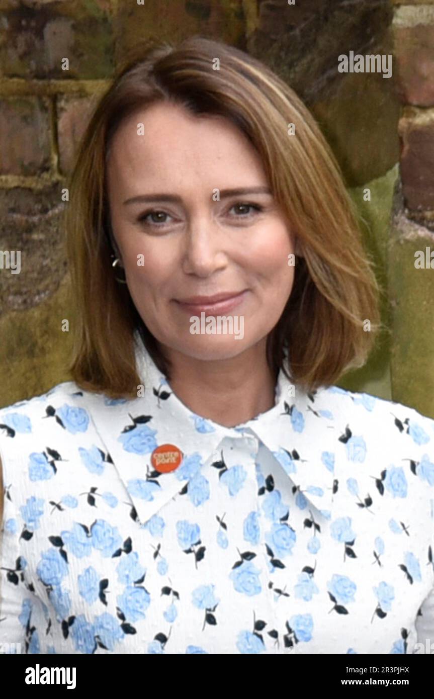 22 May 2023. London UK. Keeley Hawes at the 2023 RHS Chelsea Flower ...