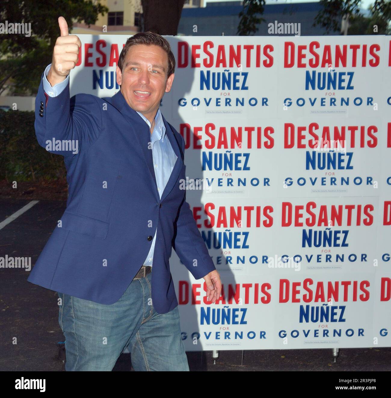 BOCA RATON, FL - NOVEMBER 04: Ron DeSantis, Rudy Giuliani and Attorney ...