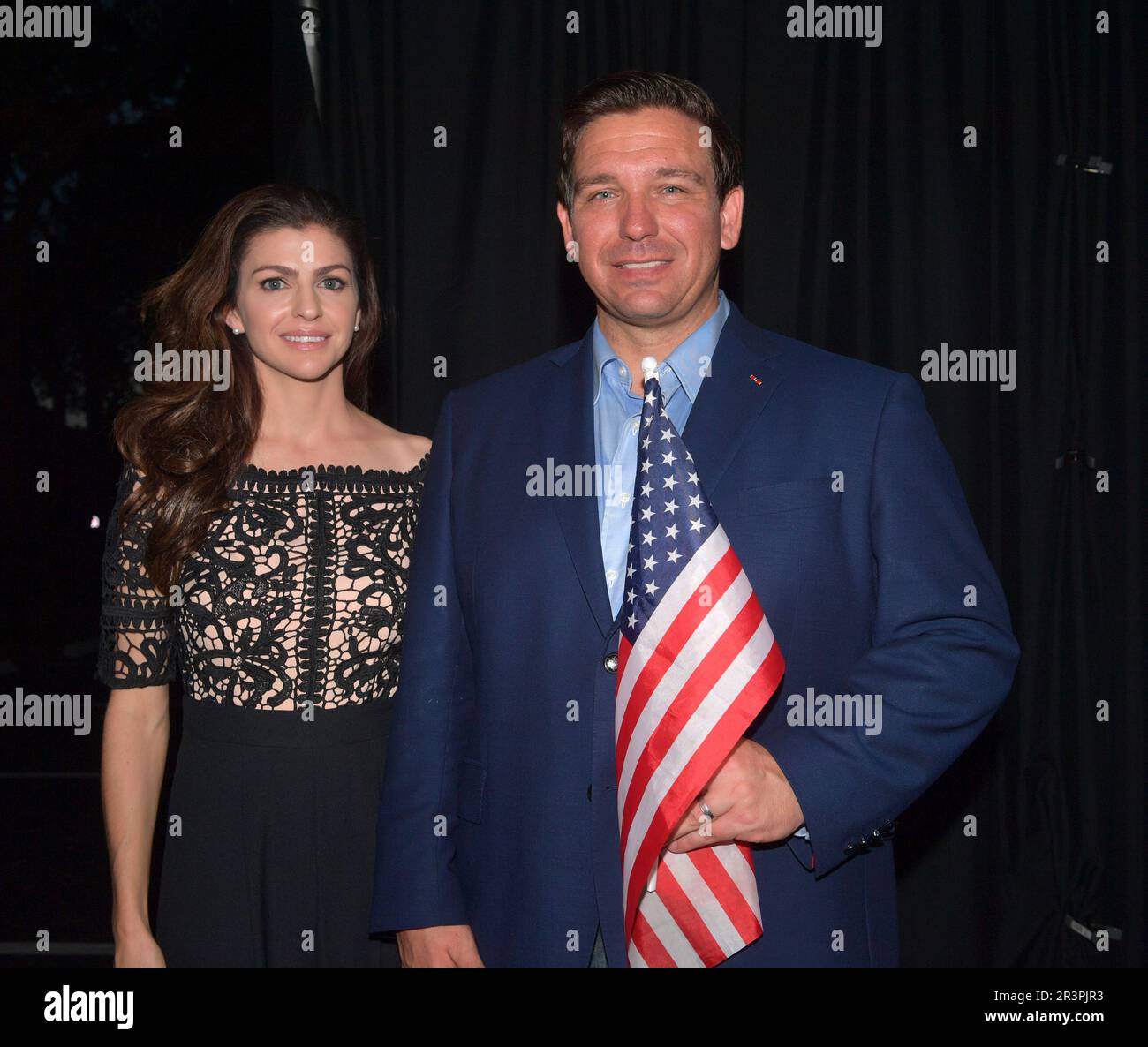 BOCA RATON, FL - NOVEMBER 04: (EXCLUSIVE COVERAGE) Ron DeSantis, and ...