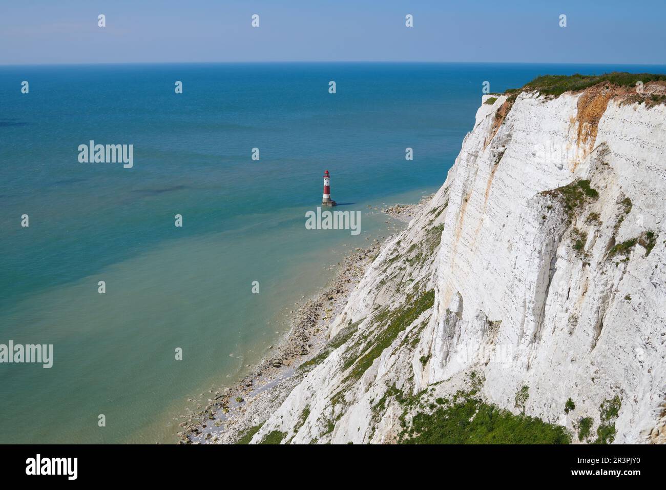 The view from the top of Beachy Head cliffs Stock Photo - Alamy