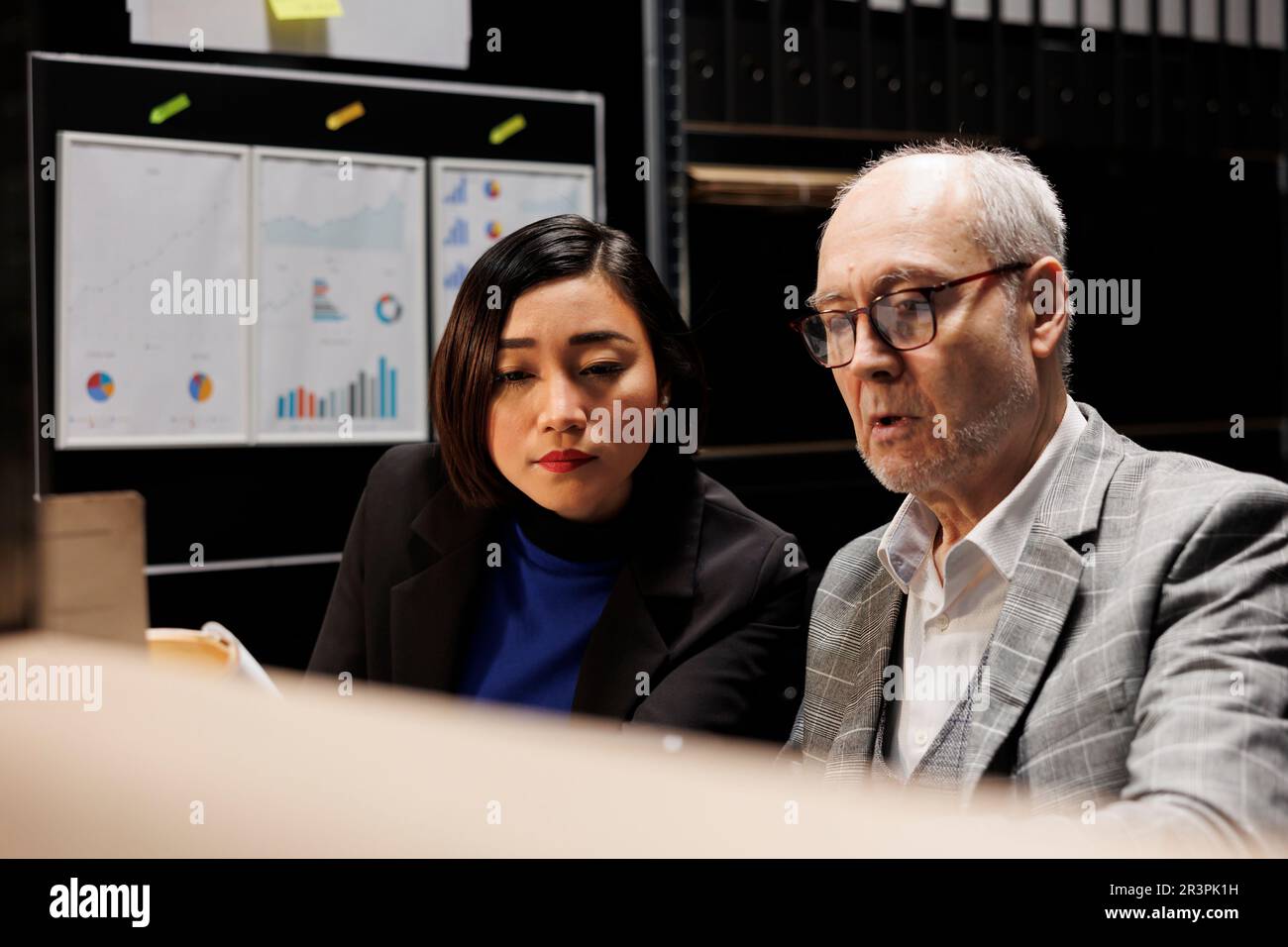 Business management coworking executives Stock Photo - Alamy