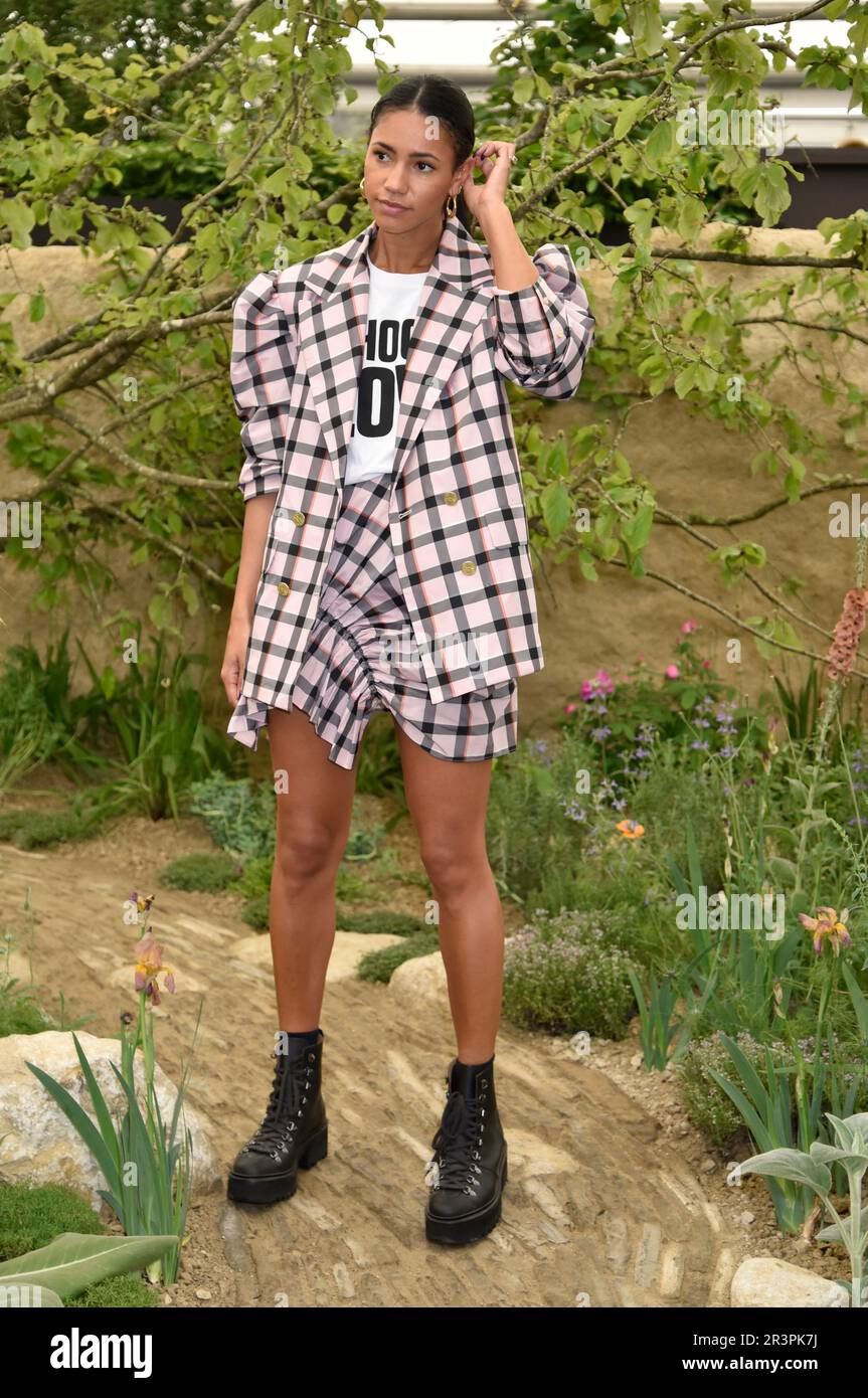 22 May 2023. London UK. Vick Hope at the 2023 RHS Chelsea Flower ...