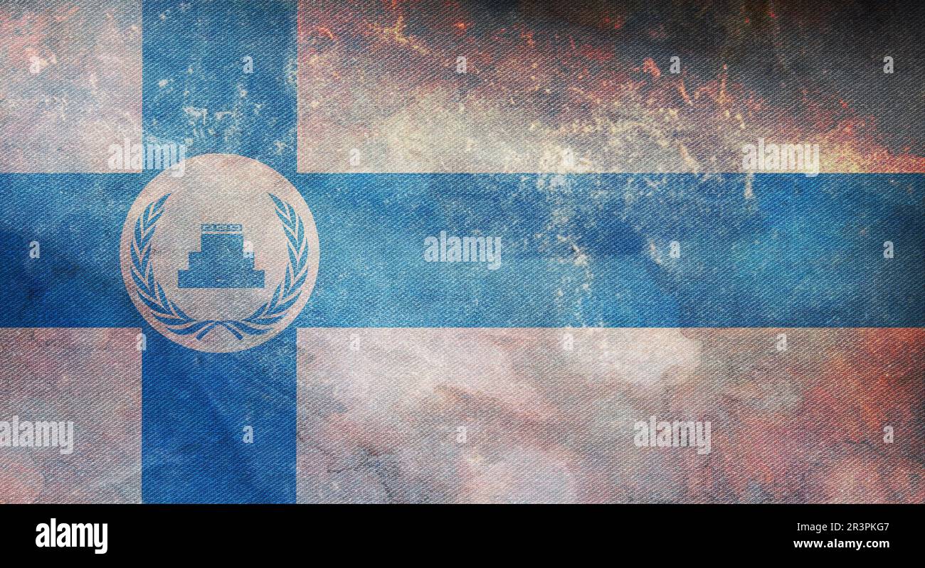 retro flag of Native peoples of Central America Lenca people with ...