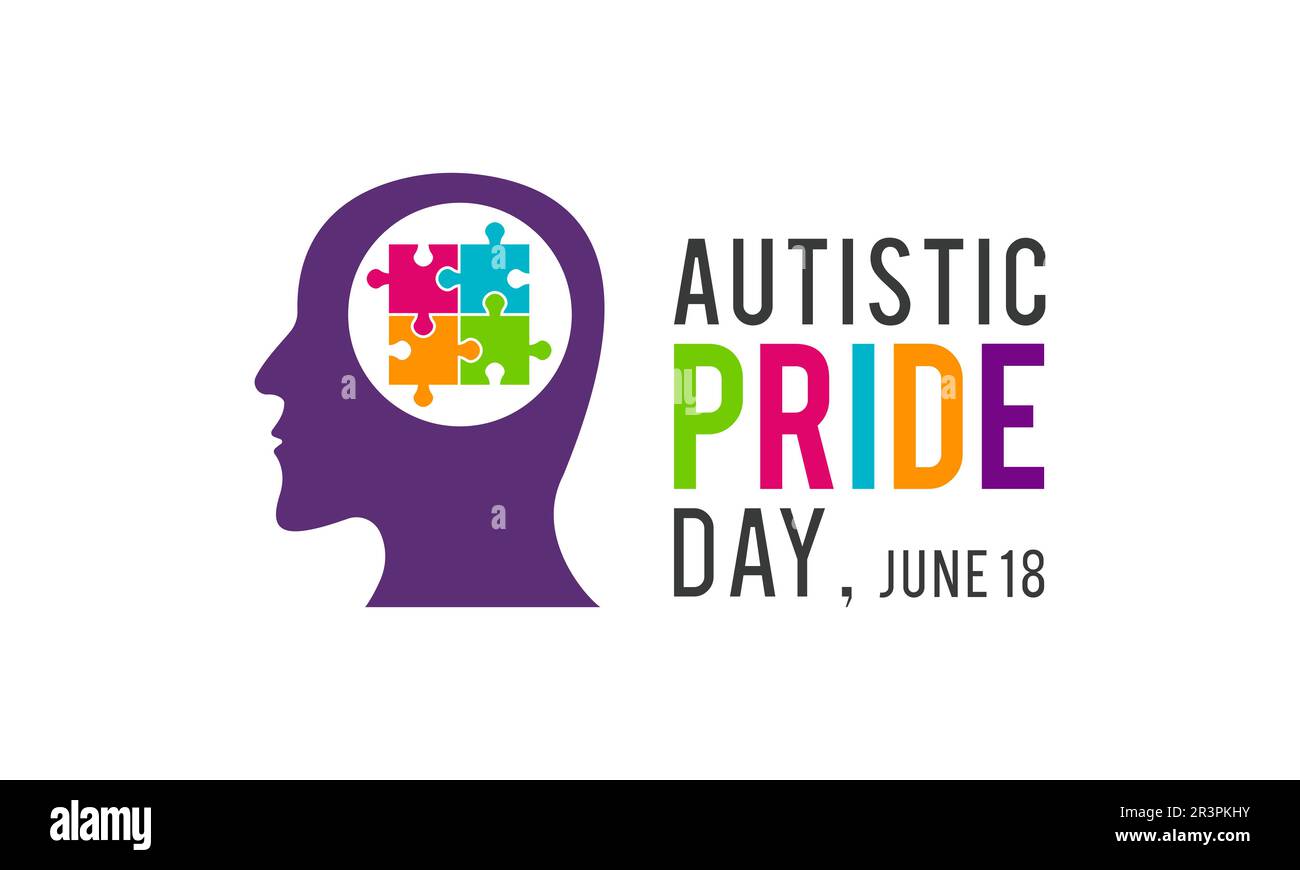 Vector illustration of autistic pride day on 18th june. Autistic pride ...