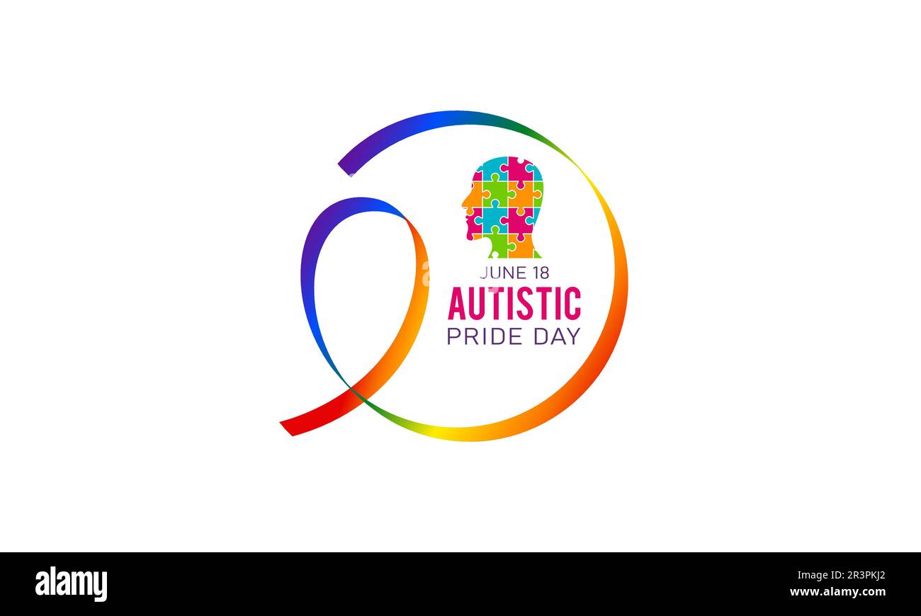 Vector illustration of autistic pride day on 18th june. Autistic pride ...