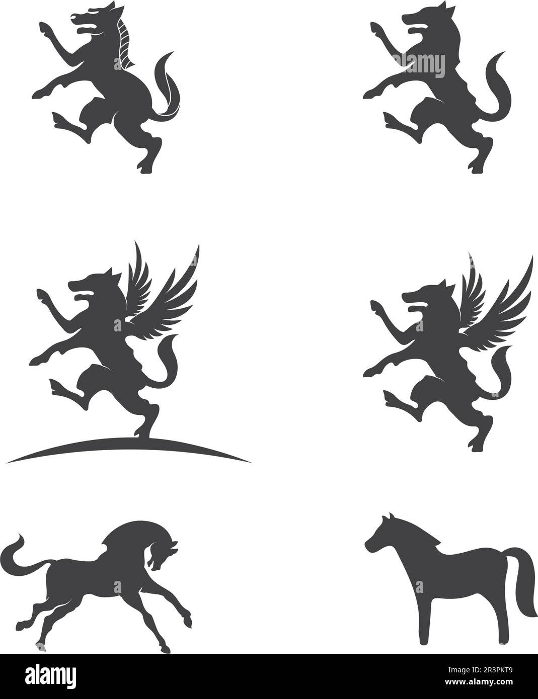Pegasus Vector Logo Template vector illustration Stock Vector Image ...