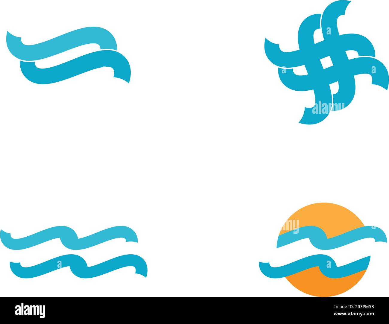 Water nature logo and symbols template icons app Stock Vector Image ...