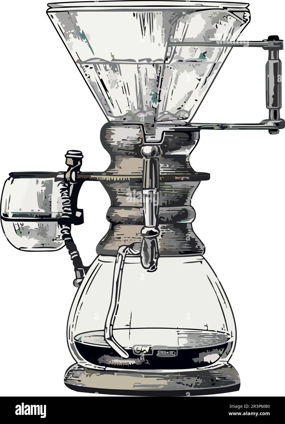 Old fashioned brewed coffee in a dripping Stock Vector Image & Art - Alamy