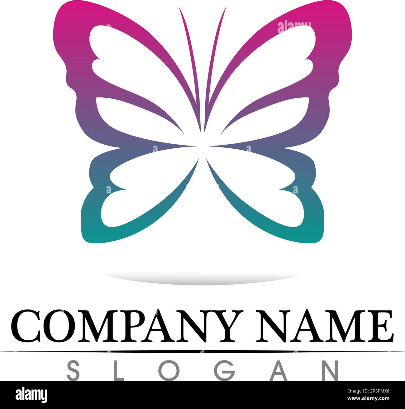 Vector - Butterfly conceptual simple, colorful icon. Logo. Vector ... Vector - Butterfly conceptual simple, colorful icon. Logo. Vector ...