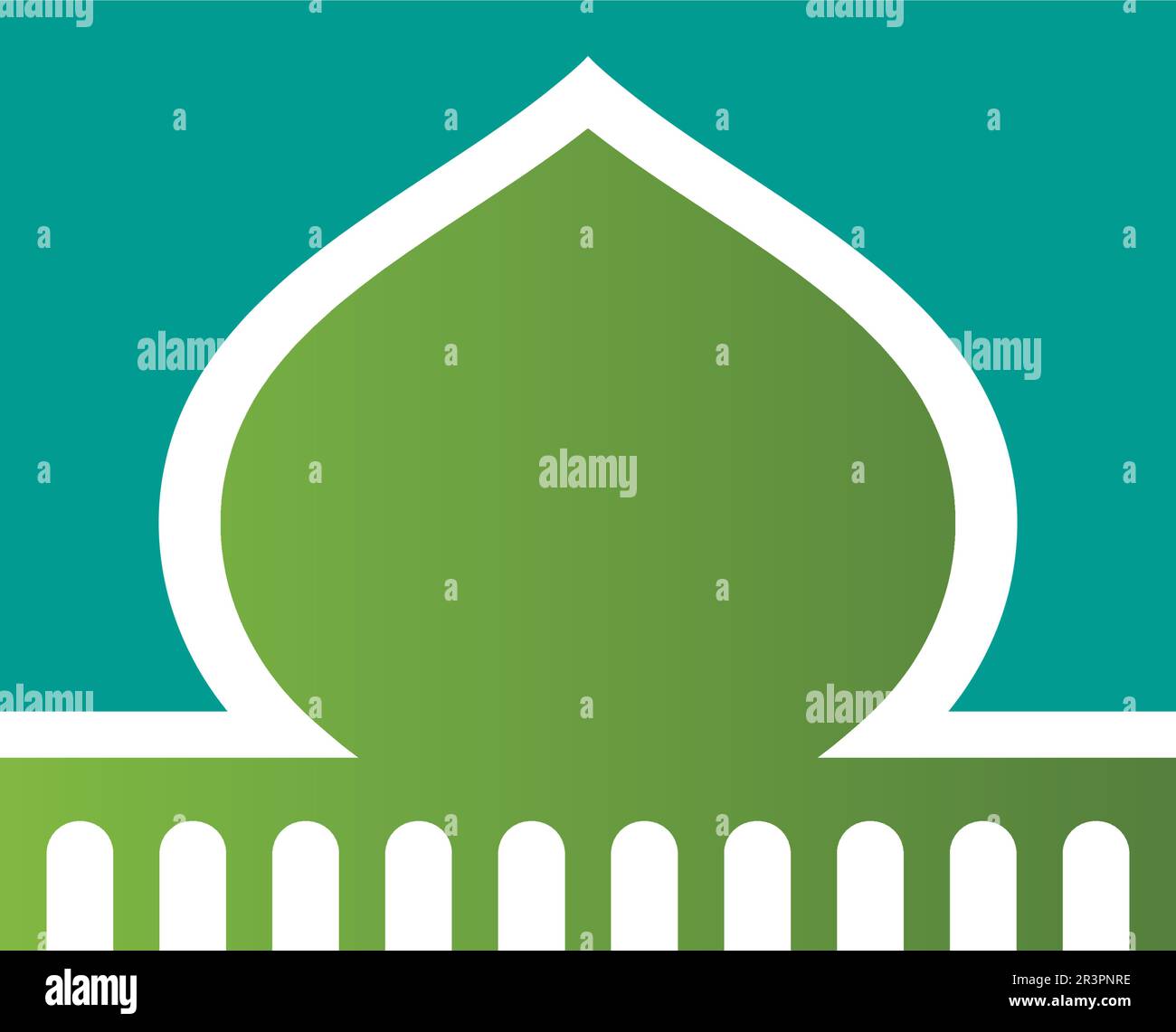 Beautiful islamic mosque Stock Vector Images - Alamy