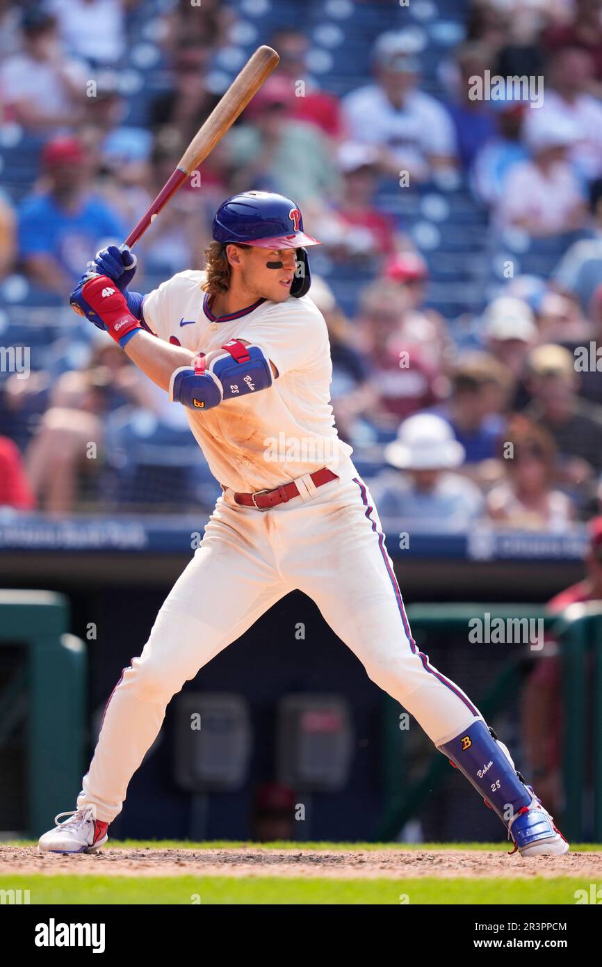 Philadelphia Phillies' Alec Bohm plays during a baseball game ...