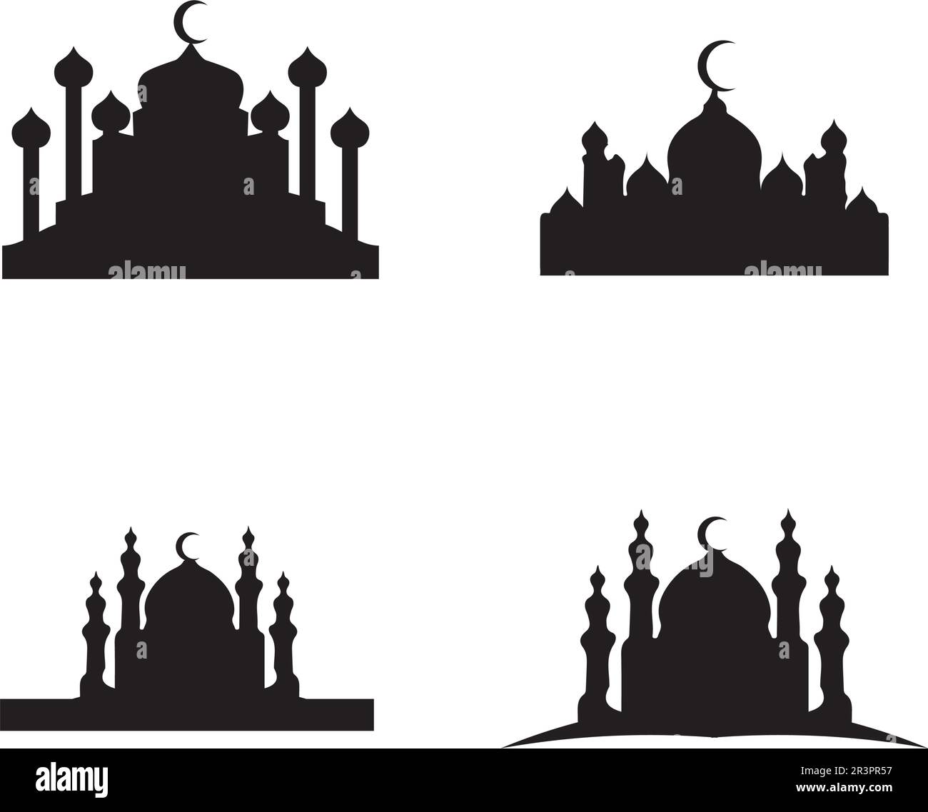 Mosque ramadhan and islamic design arabian logo Stock Vector Image ...