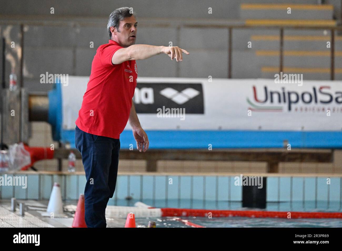 Savona, Italy. 24th May, 2023. Alberto Angelini (Savona) Team Head ...