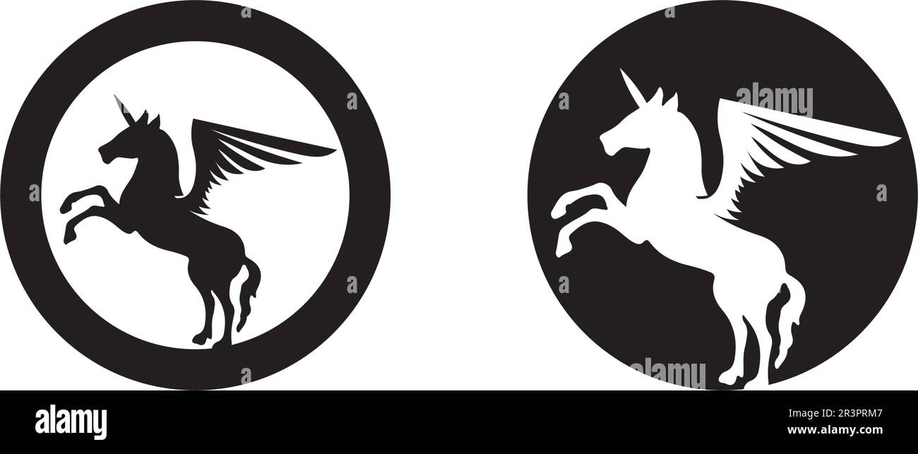 Pegasus Vector Logo Template vector illustration Stock Vector Image ...