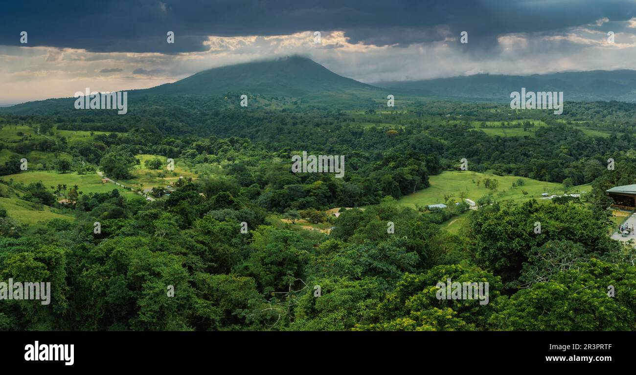 Amazing view of beautiful Arenal volcano in Costa Rica Stock Photo - Alamy