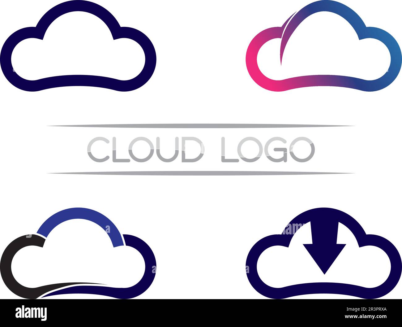 Servers network vector line Stock Vector Images - Alamy