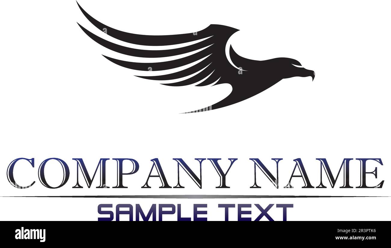 Falcon Wings Logo Template vector icon logo design Stock Vector Image ...