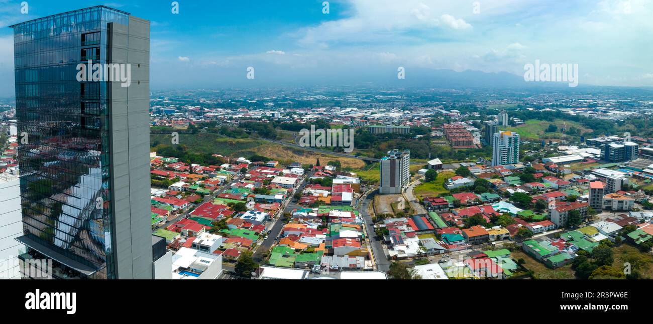 Beautiful aerial view of Costa Ricas San Jose city Stock Photo - Alamy