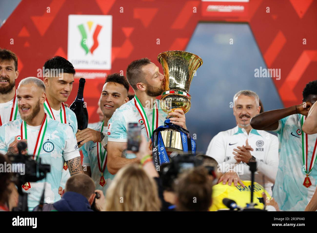 Coppa italia trophy stadio olimpico hi-res stock photography and images ...
