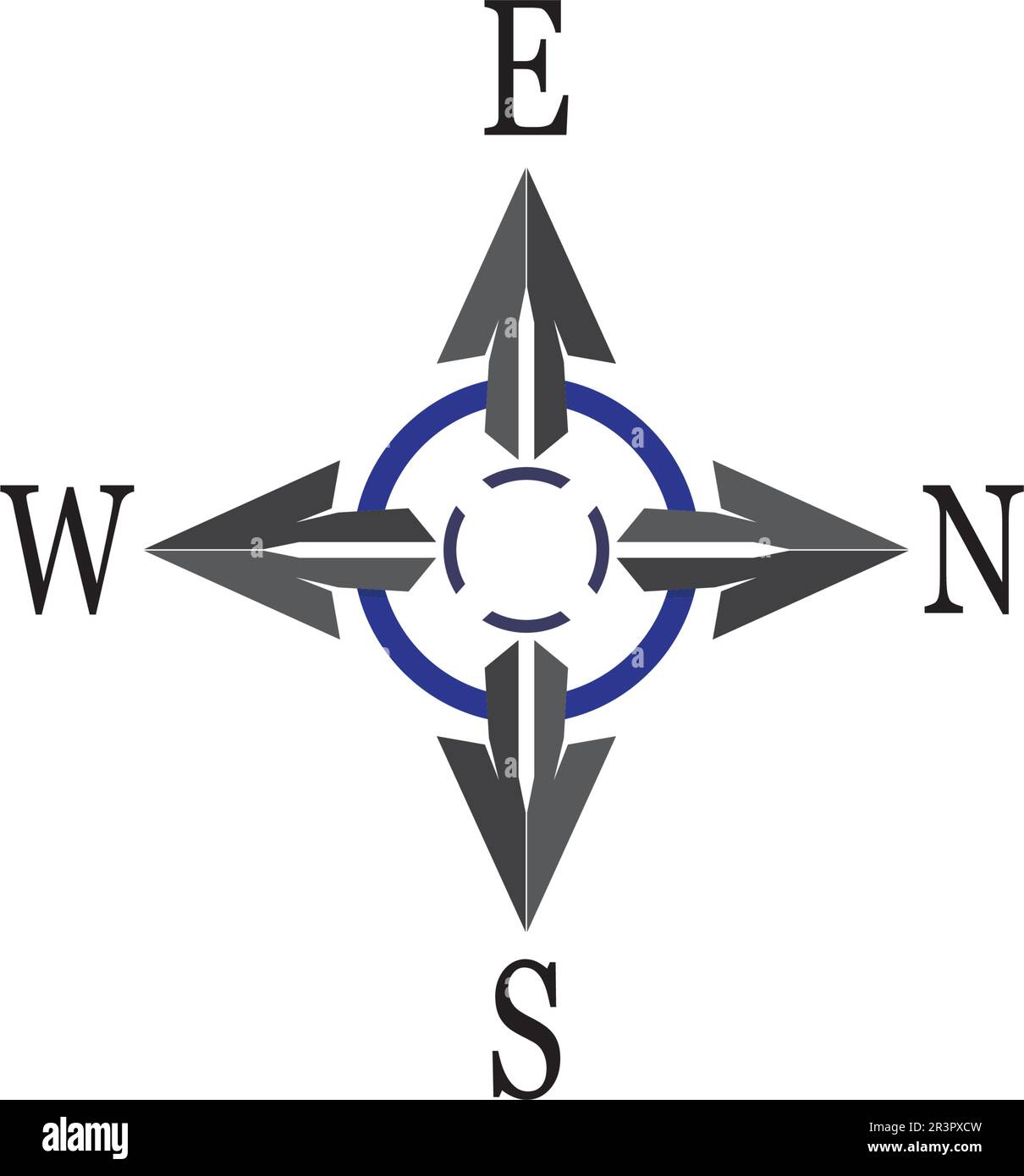 Vector Compass signs and symbols logo Stock Vector Image & Art - Alamy