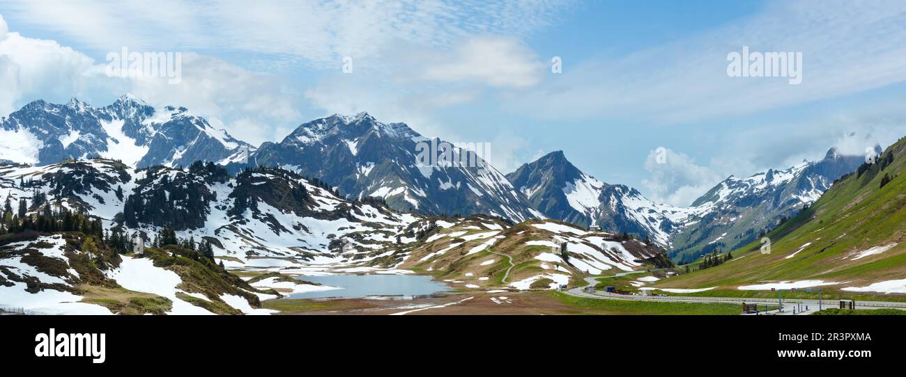 Alpine mountain panorama (Vorarlberg,Austria Stock Photo - Alamy