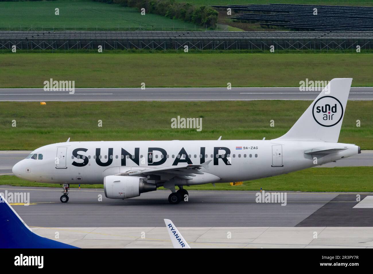 schwechat, austria, 18 may 2023, 9A-ZAG Sundair Airbus A319-100 at the ...
