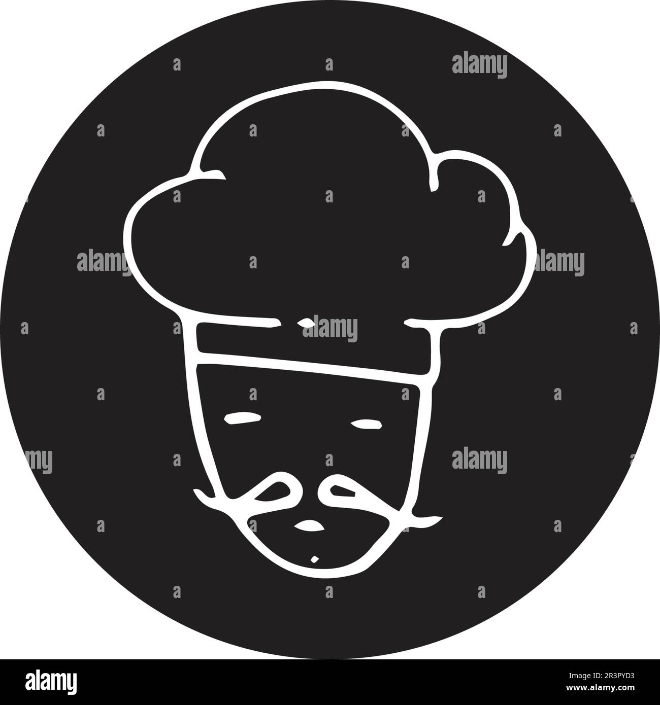 chef logo classical cook catering vector design Stock Vector Image ...