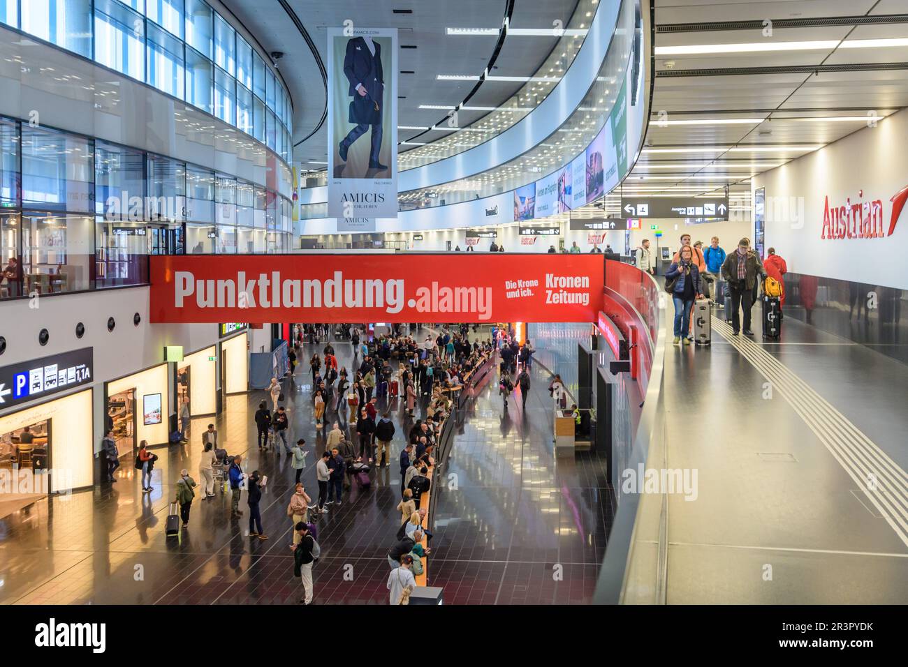 schwechat, austria, 18 may 2023, passengers at the vienna international ...