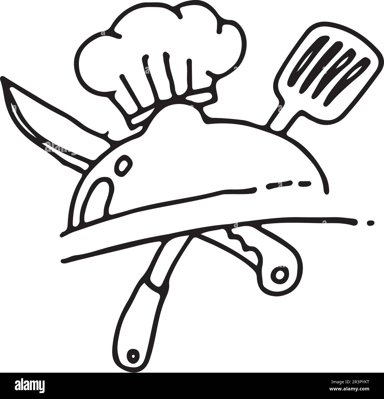 chef logo classical cook catering vector design Stock Vector Image ...