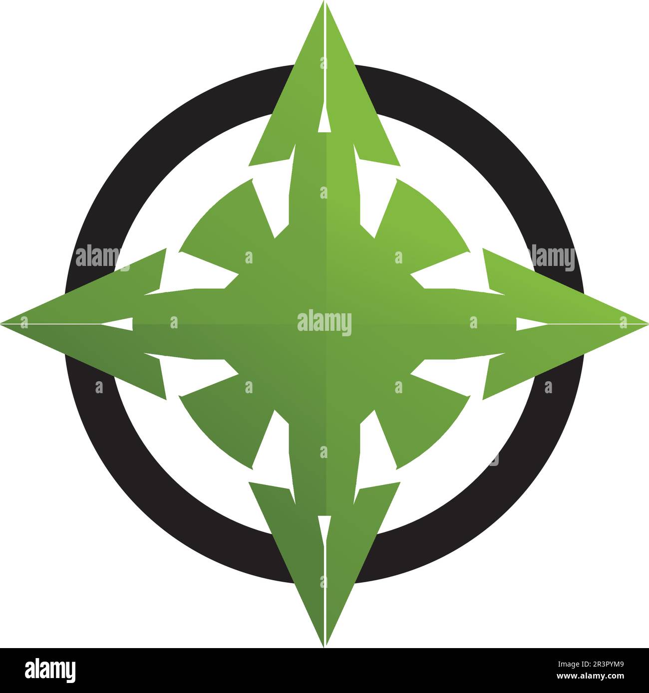 Vector Compass signs and symbols logo Stock Vector Image & Art - Alamy