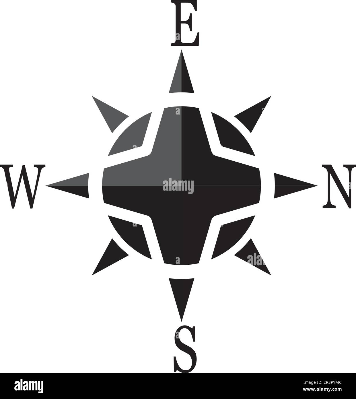 Vector Compass signs and symbols logo Stock Vector Image & Art - Alamy