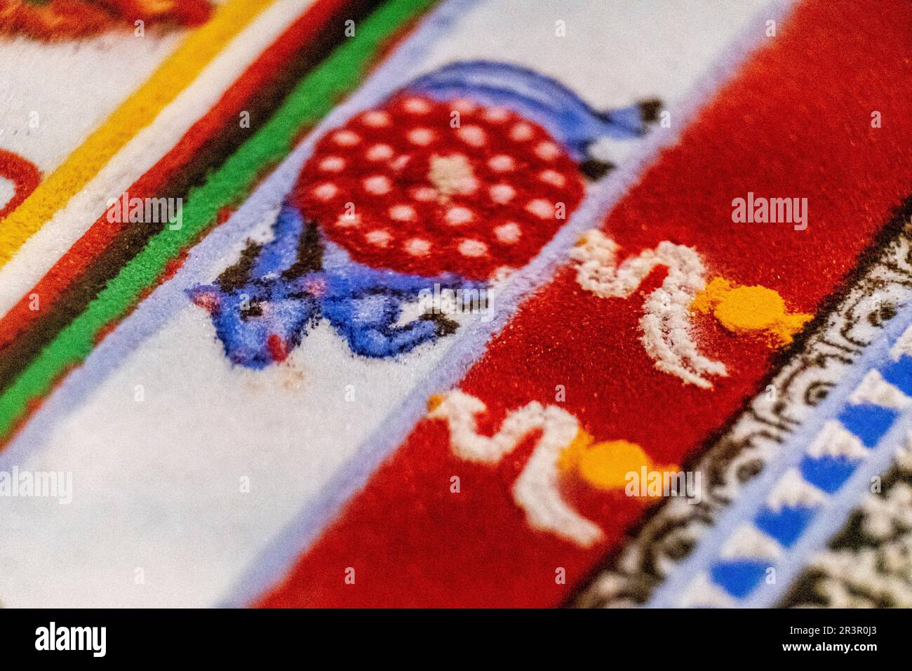animal symbolizing a month of the year, Kalachakcra buddhist mandala ...