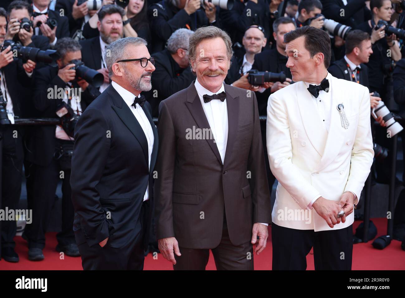 Cannes, France. 23rd May, 2023. Steve Carell, Bryan Cranston, Rupert ...