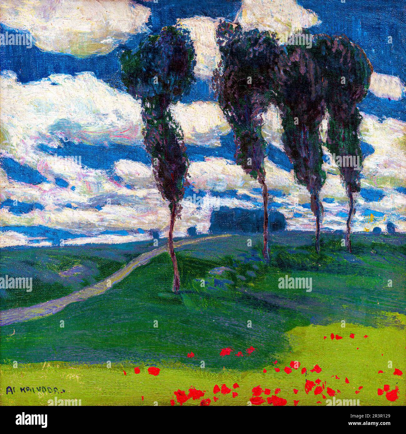 Poplar tree drawing hi-res stock photography and images - Alamy