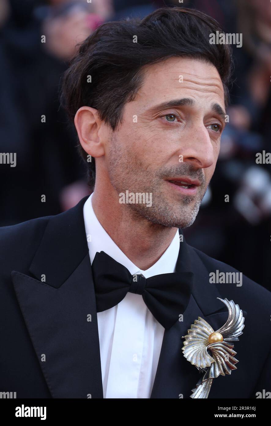 Cannes, France. 23rd May, 2023. Adrien Brody attends the "Asteroid City" red carpet during the ...