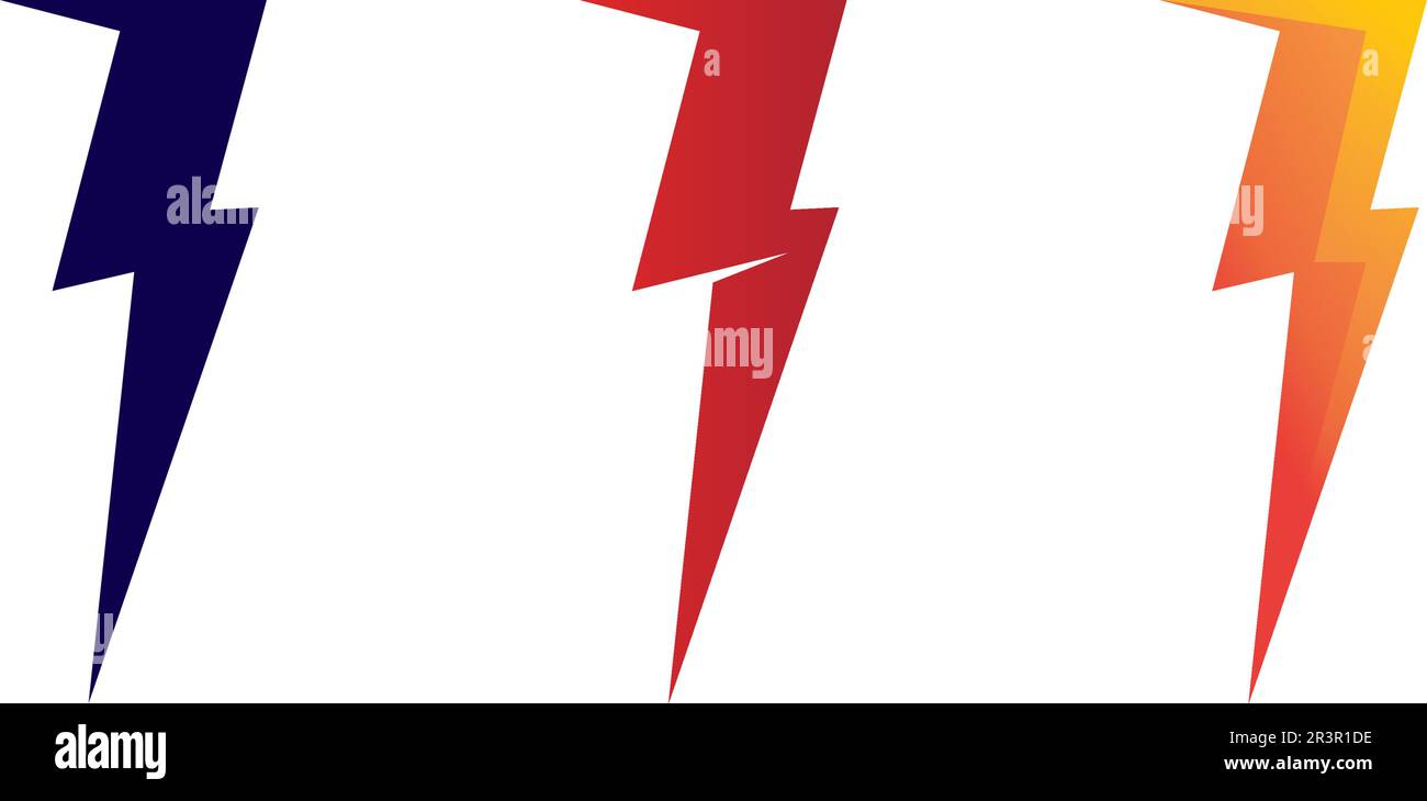 bolt electric Vector lightning icon logo and symbols Stock Vector Image ...