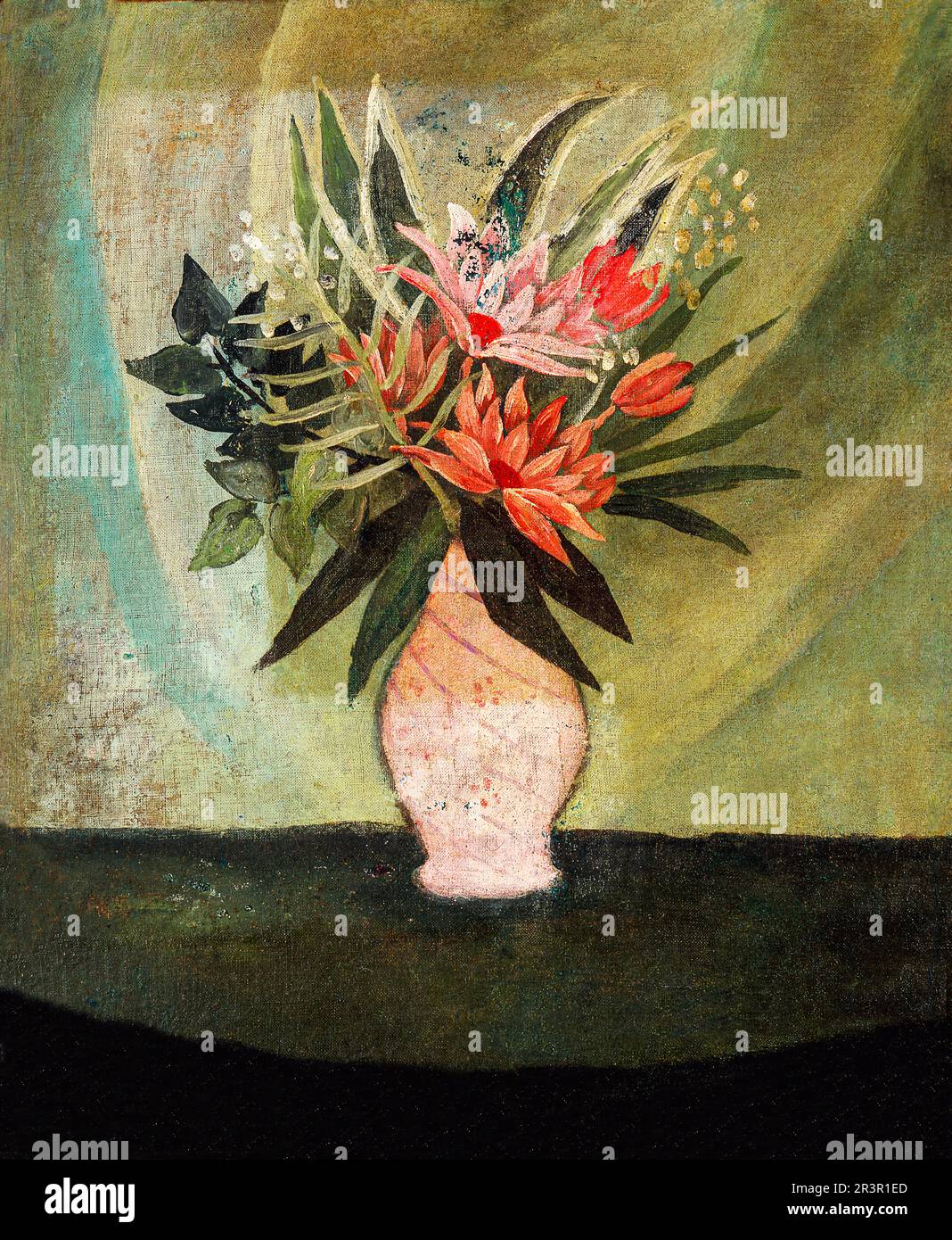 Still Life, Vase of Flowers painting in high resolution Stock Photo - Alamy
