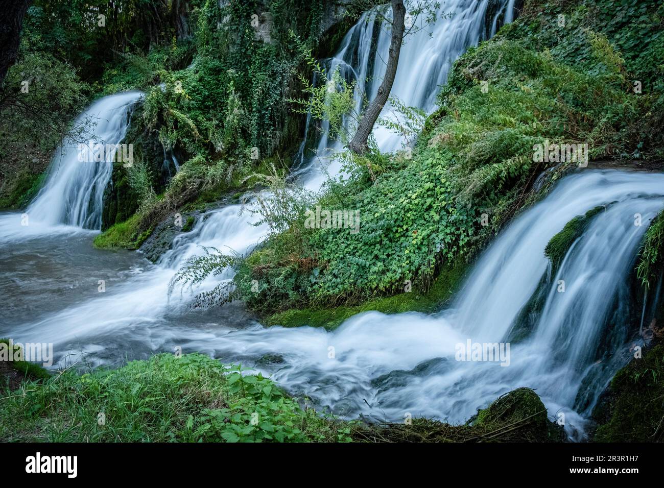 Trillo waterfall, La Alcarria, Guadalajara, Spain Stock Photo - Alamy