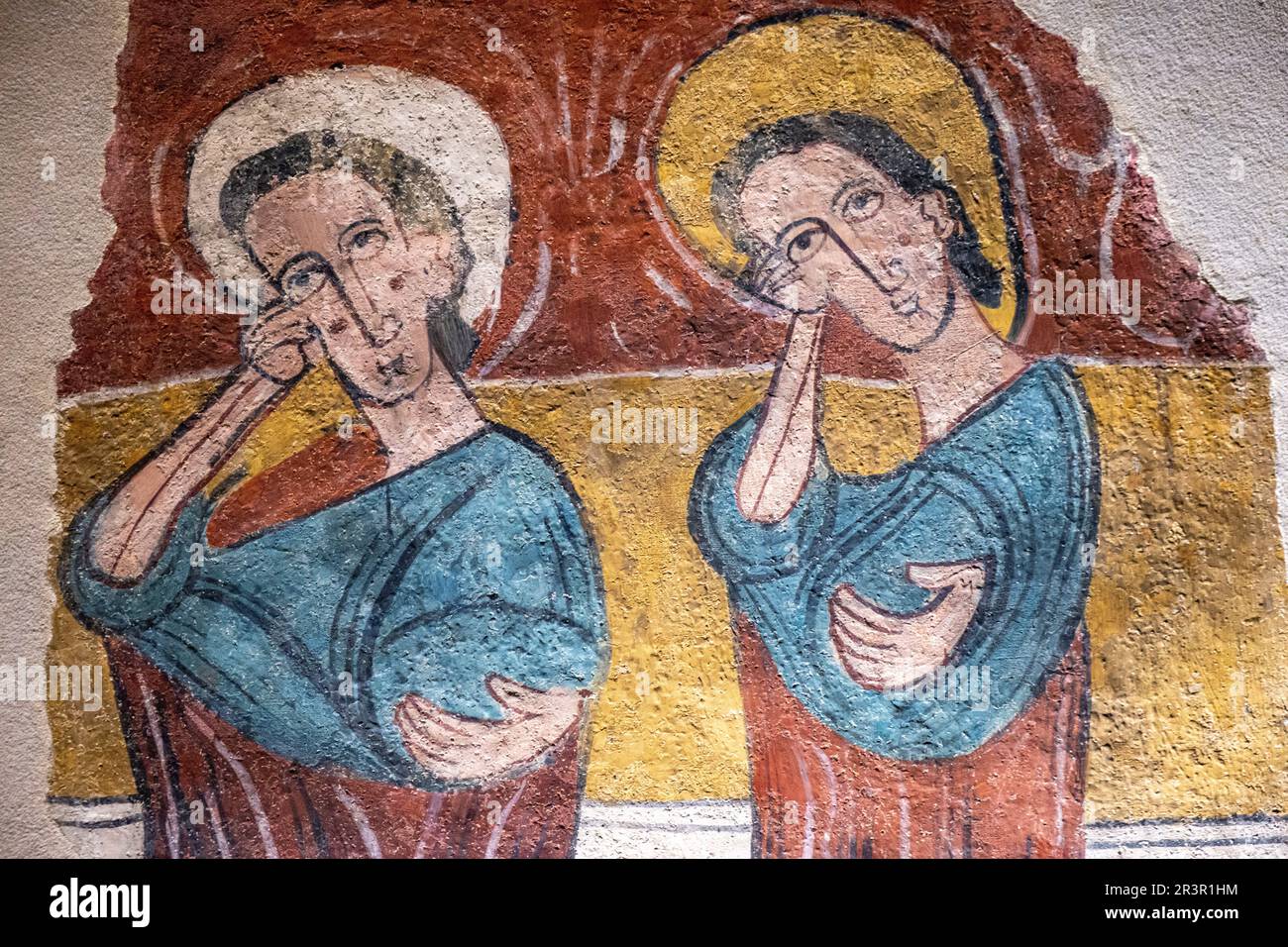 Susin wall paintings, 12th century, fresco torn off and transferred to ...
