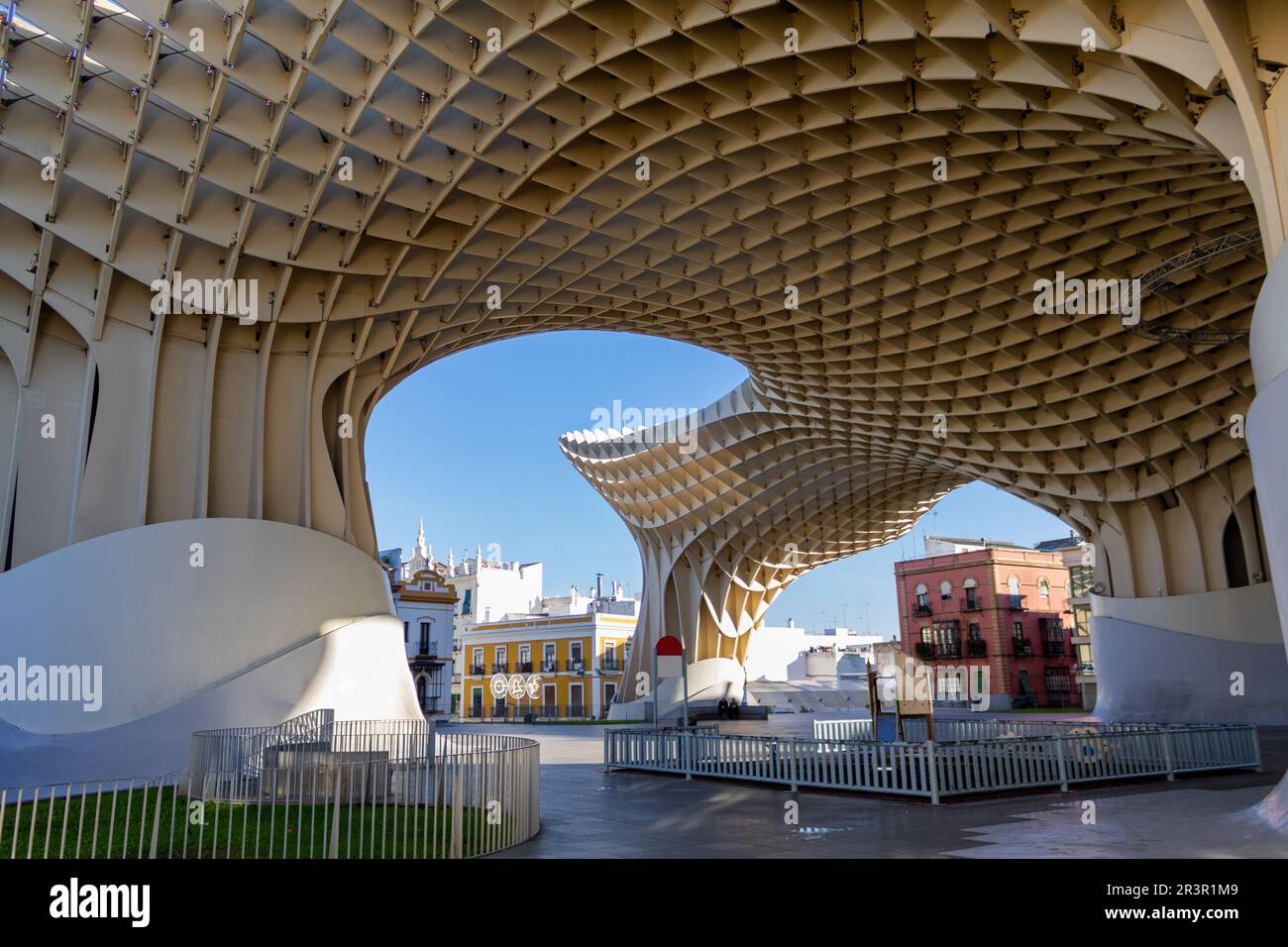 Setas de Sevilla. Seville, Spain. Sculptural wooden structure with an ...