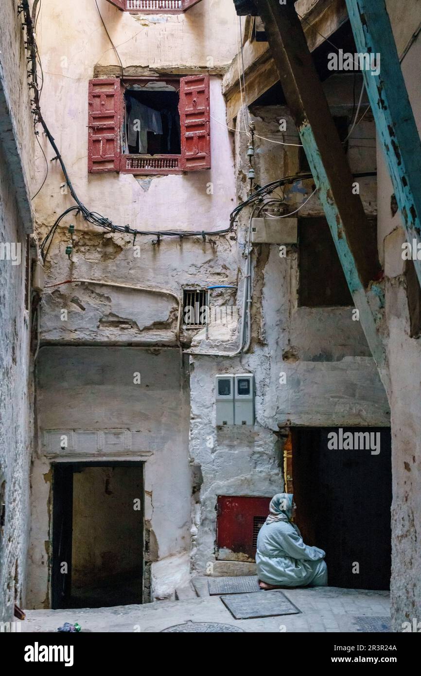 Mellah, Jewish quarter, Fes el-Jdid, Fez, morocco, africa Stock Photo ...