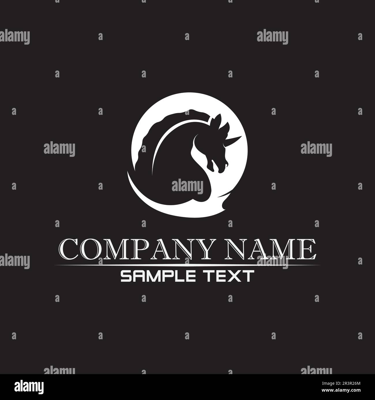 Pegasus Vector Logo Template vector illustration Stock Vector Image ...