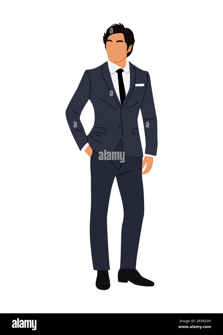 Business man character Handsome young man vector Stock Vector Image ...